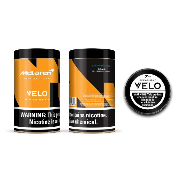 Order Velo McLaren Tin Spearmint 7MG - Fast Shipping