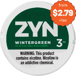 Buy ZYN Wintergreen 3MG Online - From $2.79
