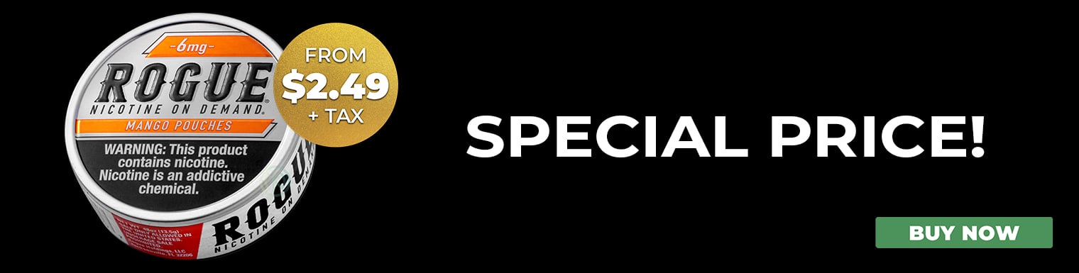 Rogue Nicotine Pouches - All 10 Rogue Flavors - Fast Shipping