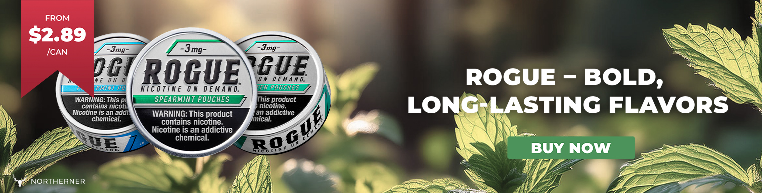 Rogue Nicotine Pouches - All 10 Rogue Flavors - Fast Shipping